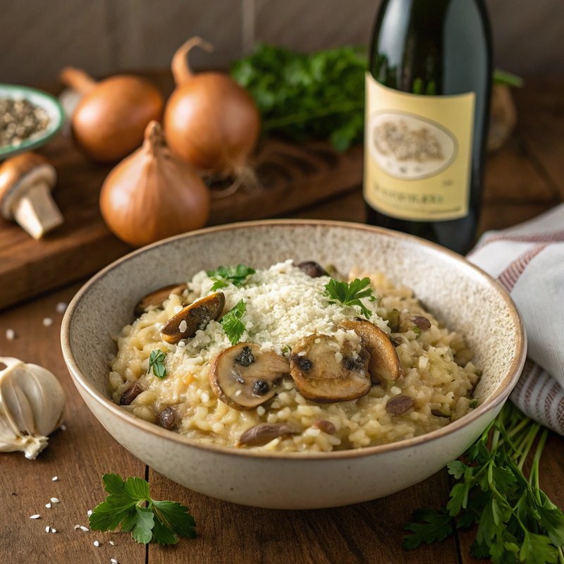 Parmesan Mushroom Risotto - Teresa's Recipes