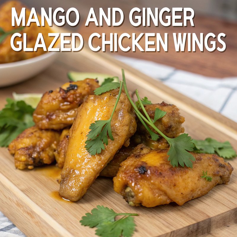 Mango and Ginger Glazed Chicken Wings - Teresa's Recipes